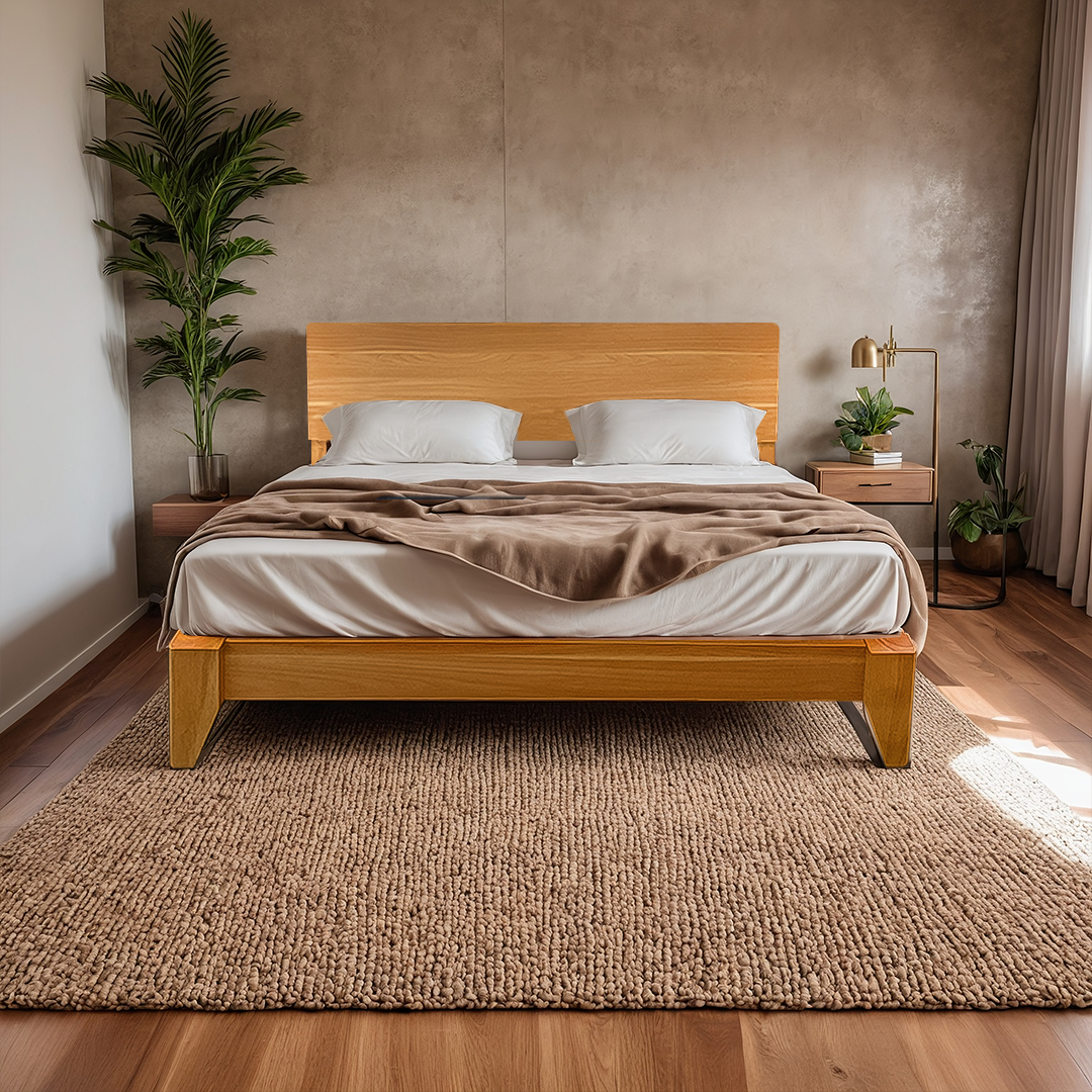 Modena Bed Frame Super King Virginia Walnut Proferlo Furniture